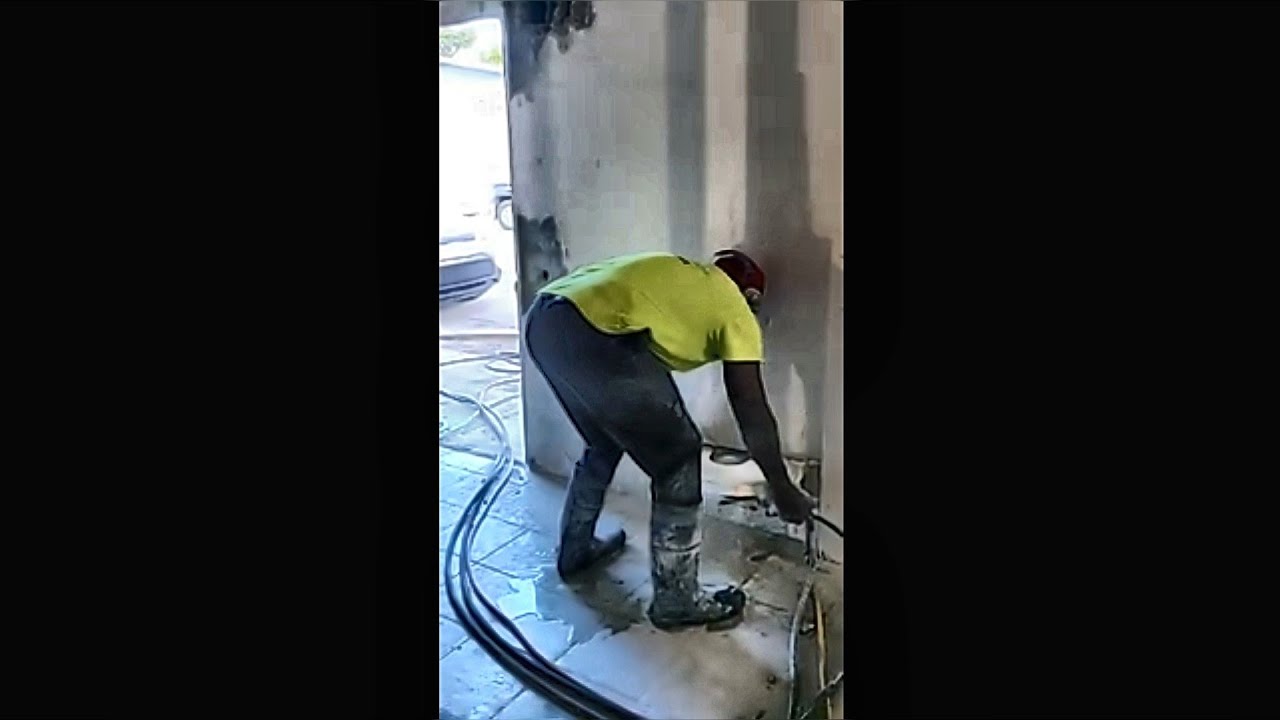 Cutting walls | Concrete Cutting Miami, LLC - YouTube