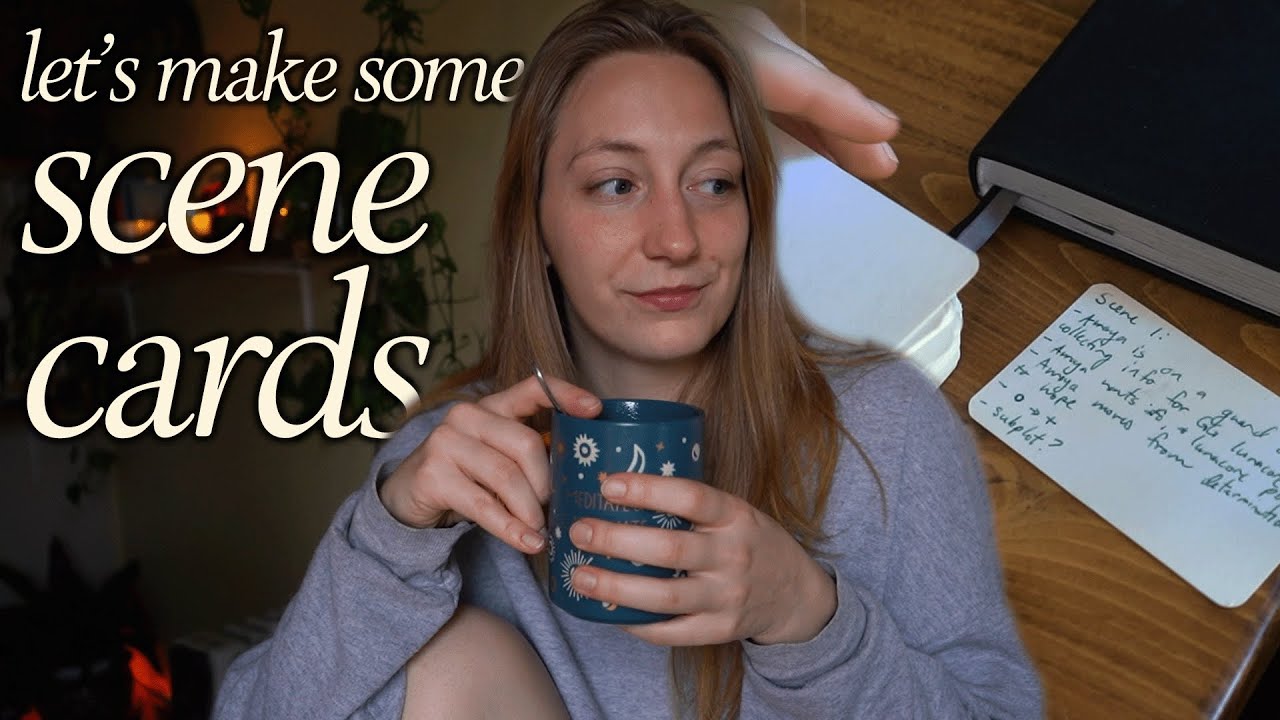 how to write scene cards & my scene analysis process | writing vlog ...
