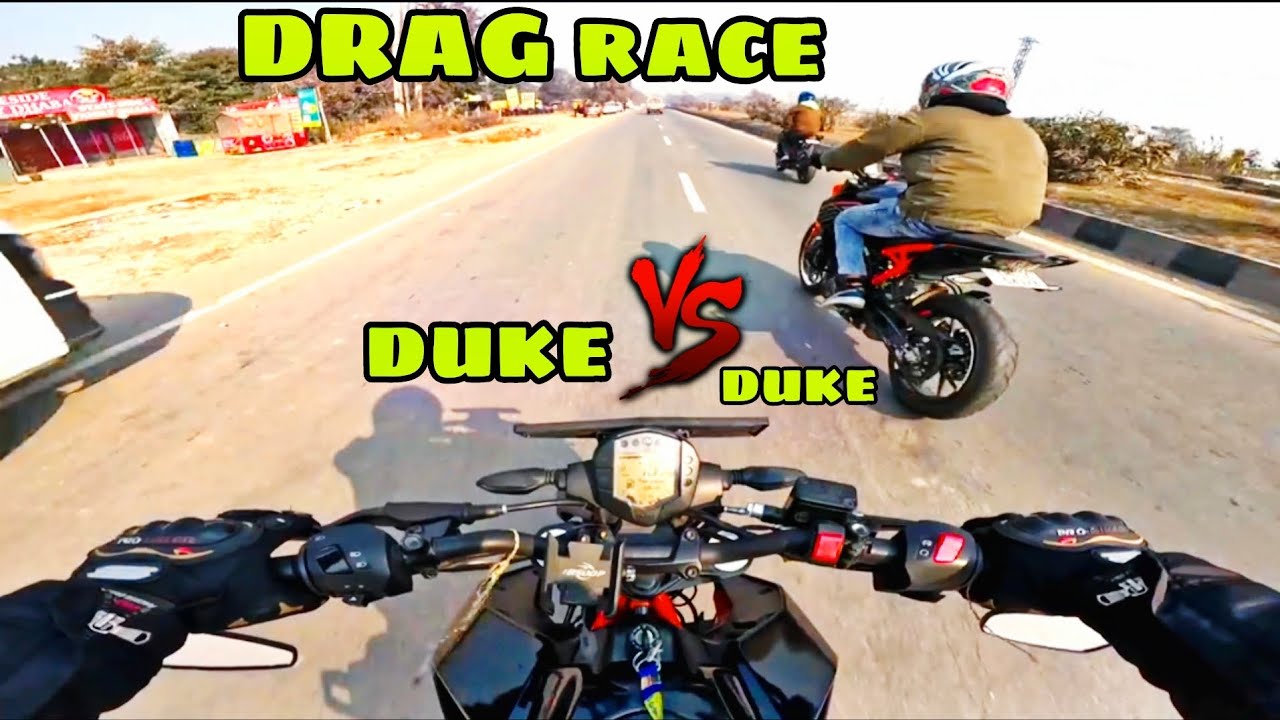 FULL DRAG Race KTM Duke 250 vs Duke 250 / #dragrace #duke250 - YouTube