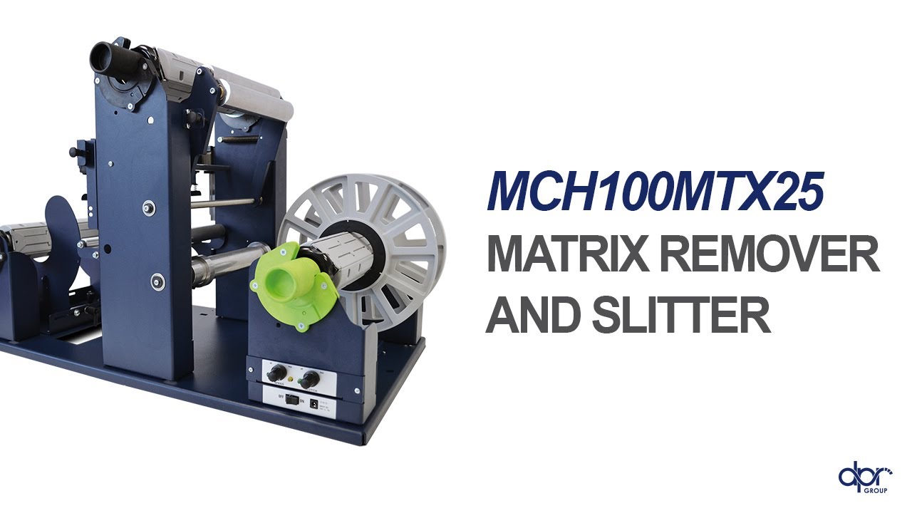 Matrix remover and slitter - MCH100MTX25 - YouTube
