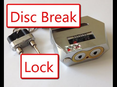 Anti theft Motorcycle Motorbike bike Disc Lock High Quality - YouTube