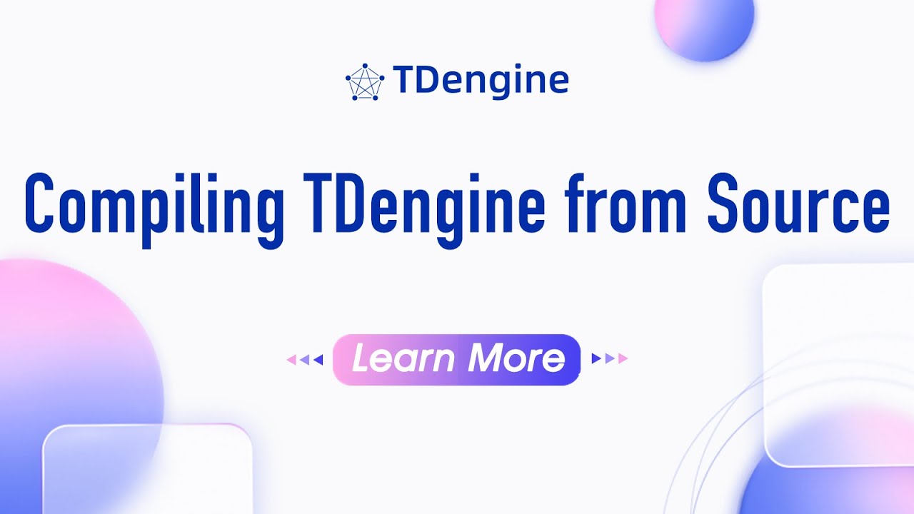 Compiling Tdengine From Source Time Series Database Videos Youtube 7070