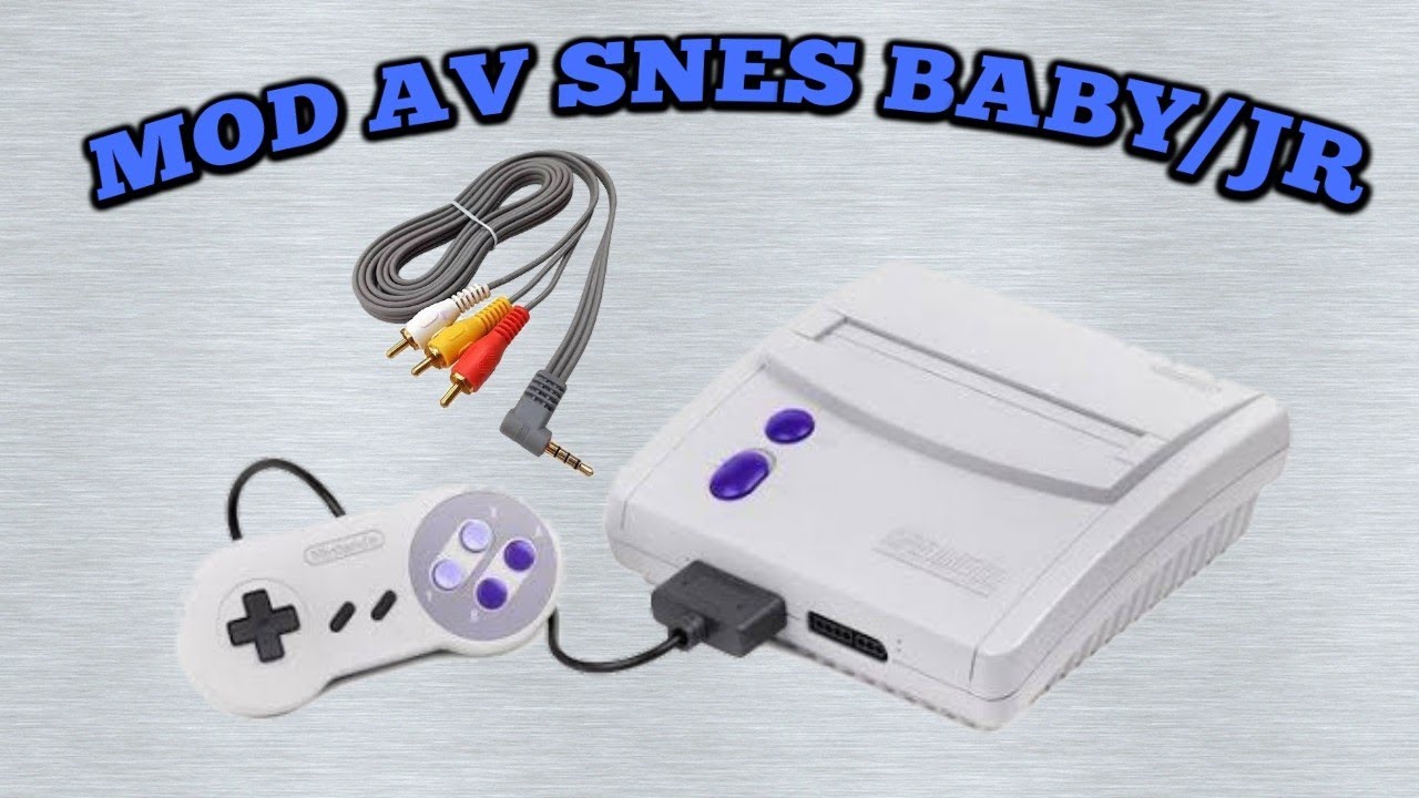 Mod AV Super Nintendo Baby/JR - YouTube