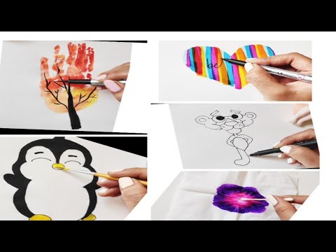 creative drawing ideas|| simple drawing tips for kids|| step -by- step ...