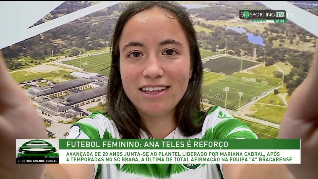 Ana Teles - Assinatura Sporting CP 25-06-2021 - YouTube