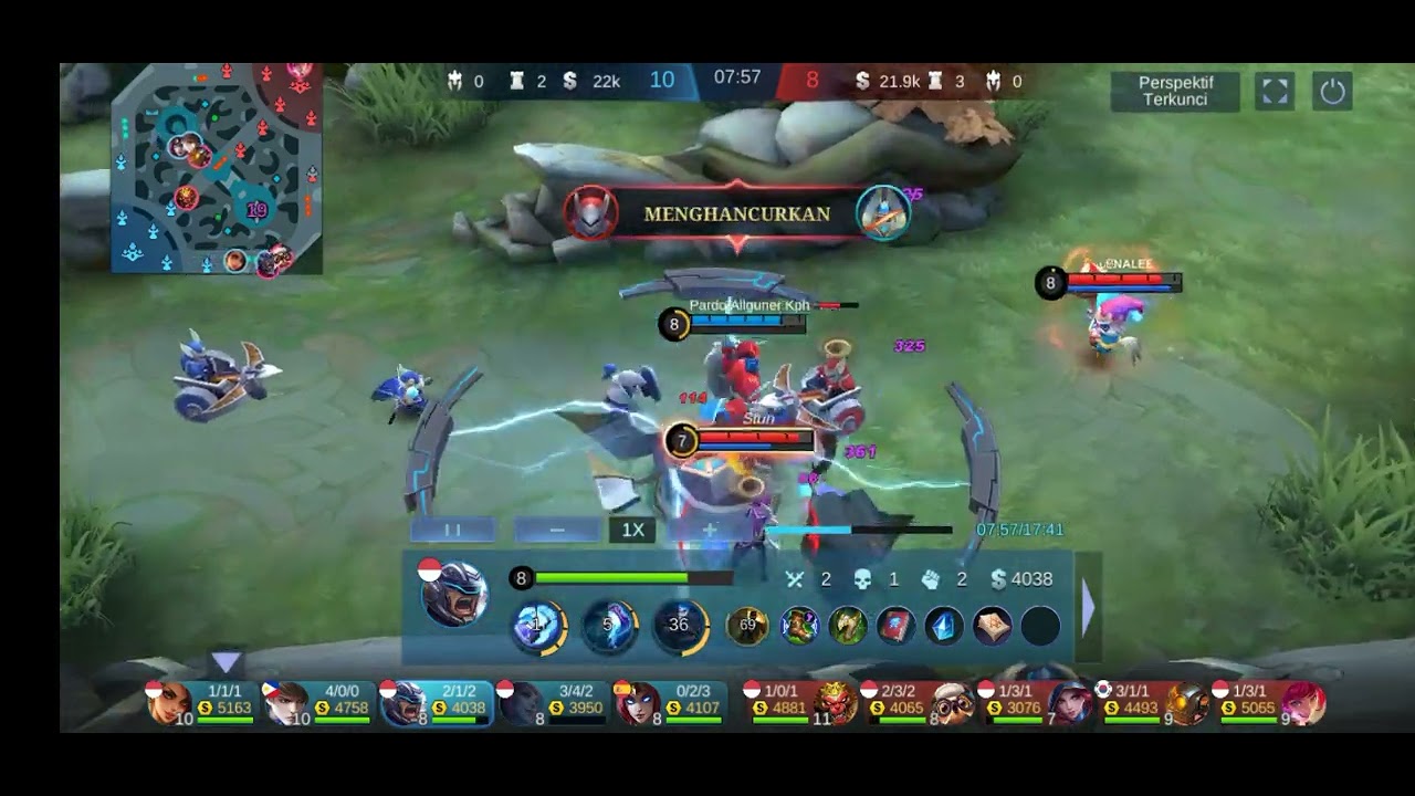 Johnson gold lane vs Beatrix gold lane.Johnson dikasih gl ya auto MVP ...