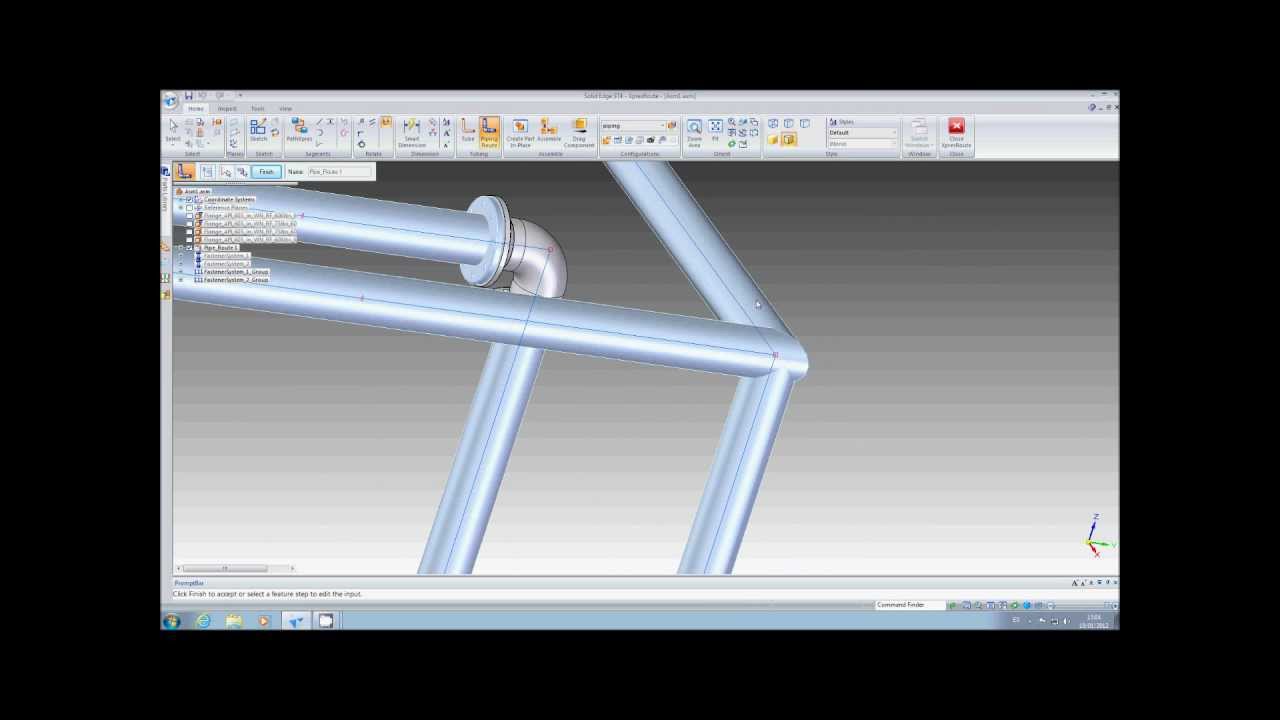 Solid Edge st4 Express Route - YouTube