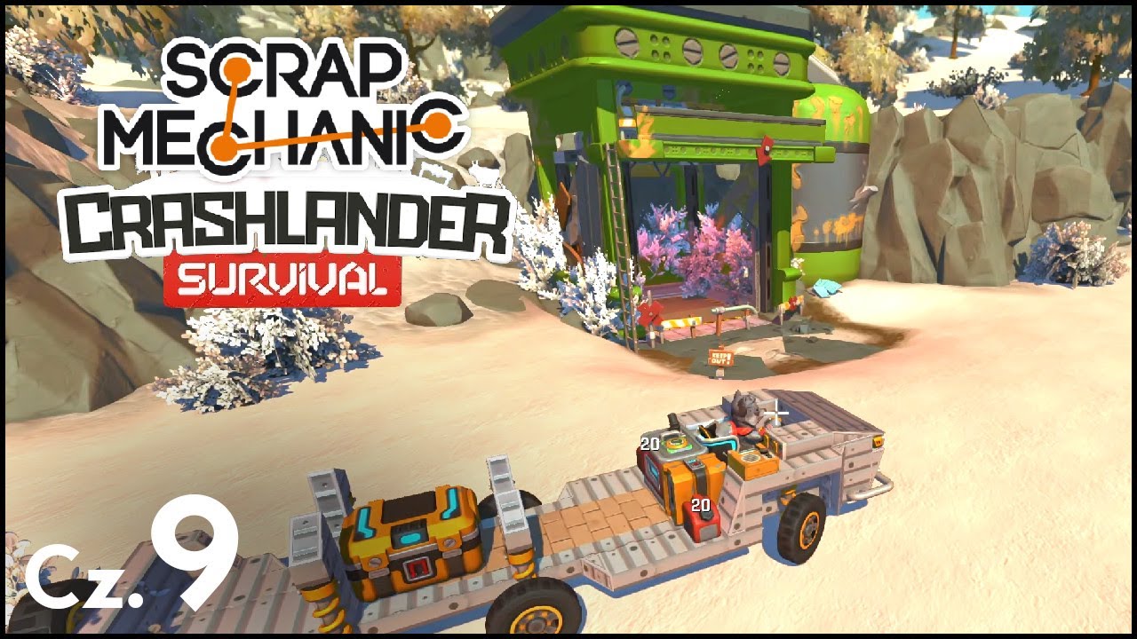 Znalazłem opuszczoną kopalnię - Scrap Mechanic Crashlander cz.9 - YouTube