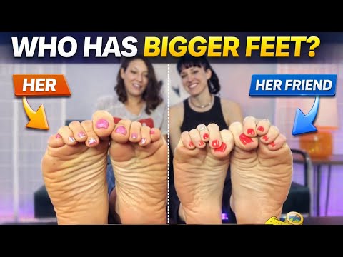 Whose Feet Are Bigger? You Won’t Guess 😳