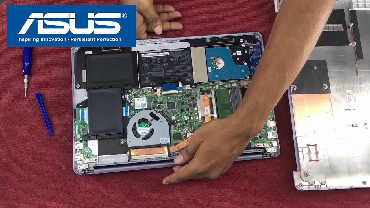 ASUS laptop disassembly procedure - YouTube