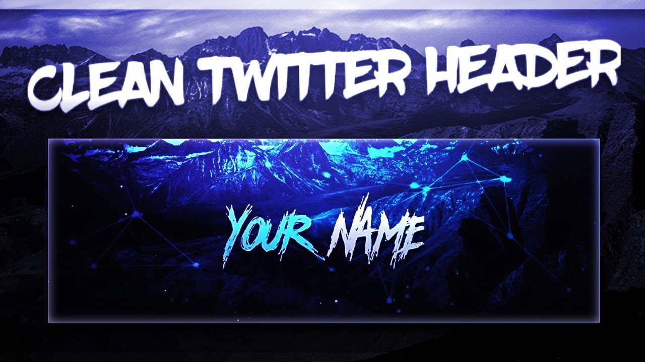 Clean Twitter Header Speedart - YouTube