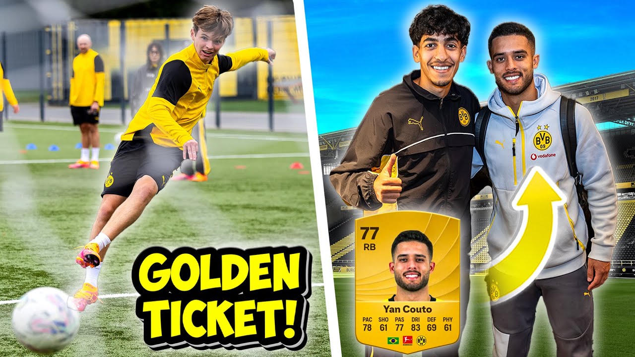 GOLDEN TICKET BIJ BVB DORTMUND. - YouTube