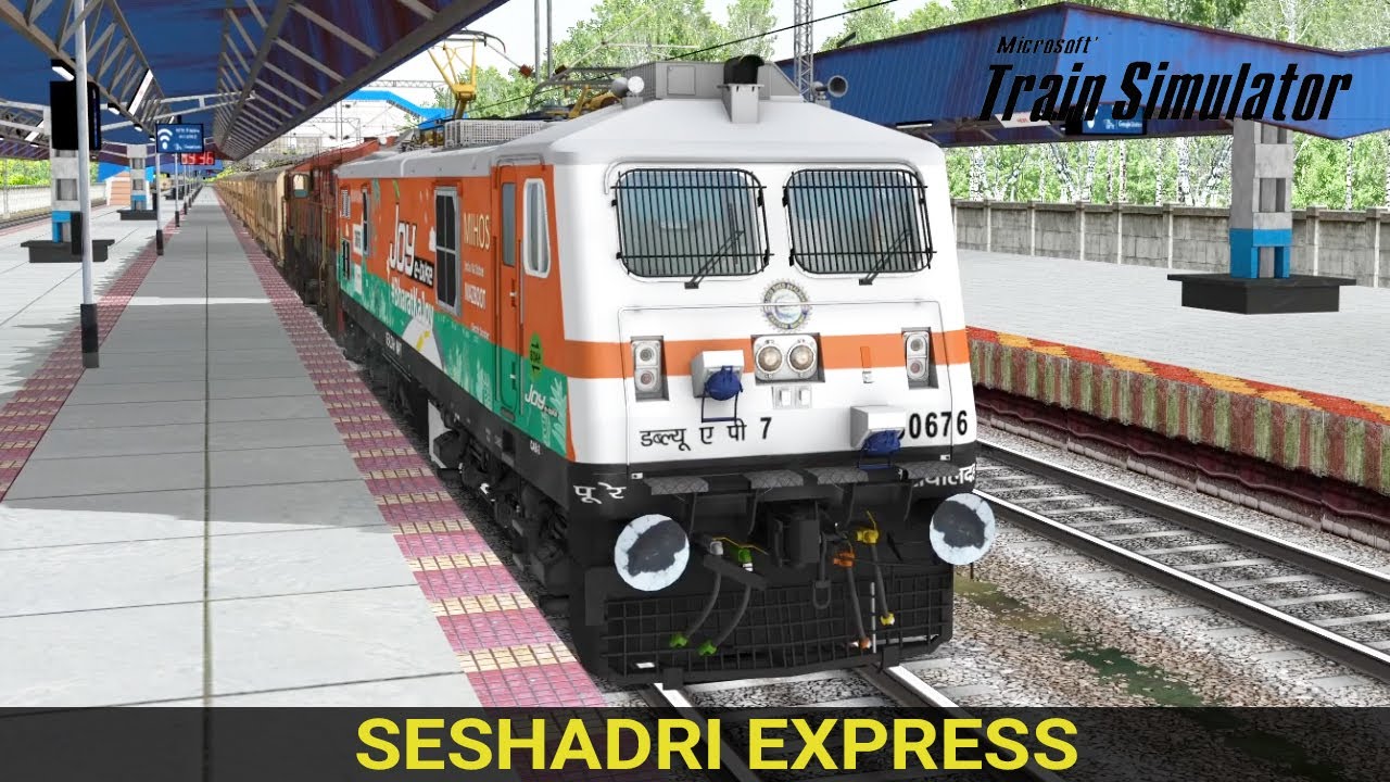 17209 Seshadri Express | Train Simulator | MSTS Gameplay | Depart ...