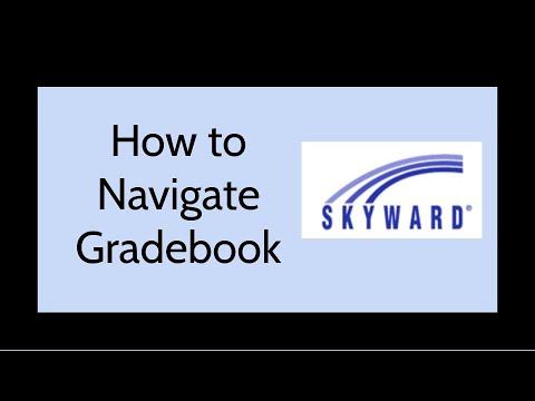 How to Navigate Skyward Gradebook - YouTube