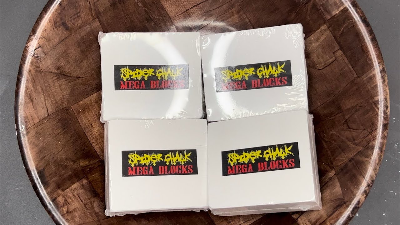 New To Me Chalk | Spider Chalk Mega Blocks‬ | Gym Chalk ASMR | Oddly ...