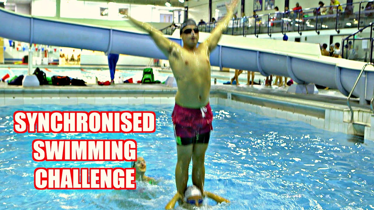 SYNCHRONISED SWIMMING CHALLENGE - YouTube