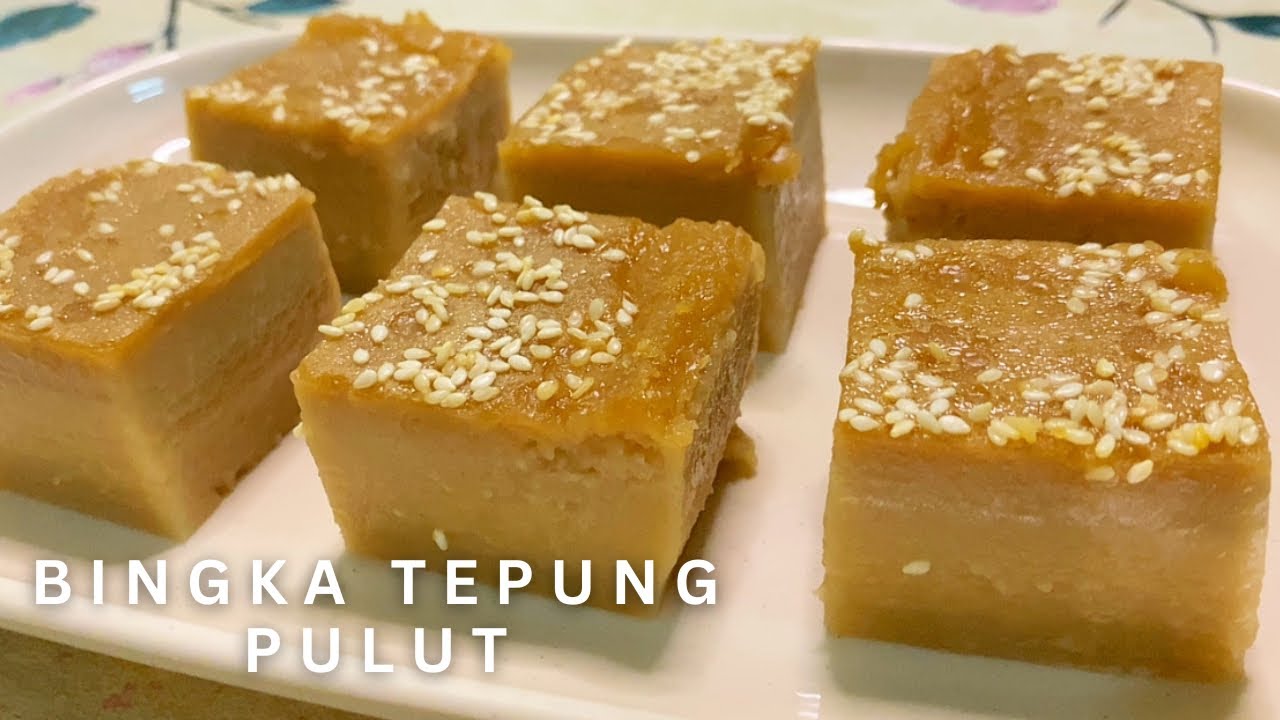 Bingka tepung pulut tersangat sedap, lemak manis dan sangat mudah ...