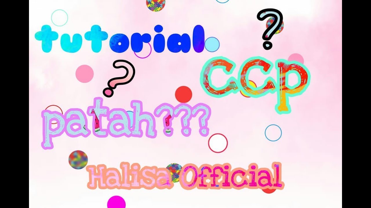 Tutorial ccp patah || Halisa Official - YouTube