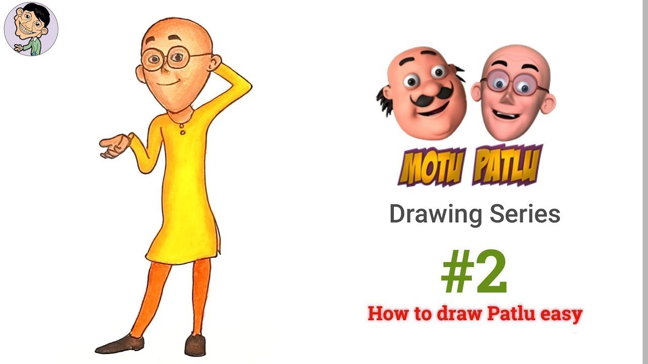 Online classes: How to draw Patlu easy Motu Patlu Drawing series#2 ...