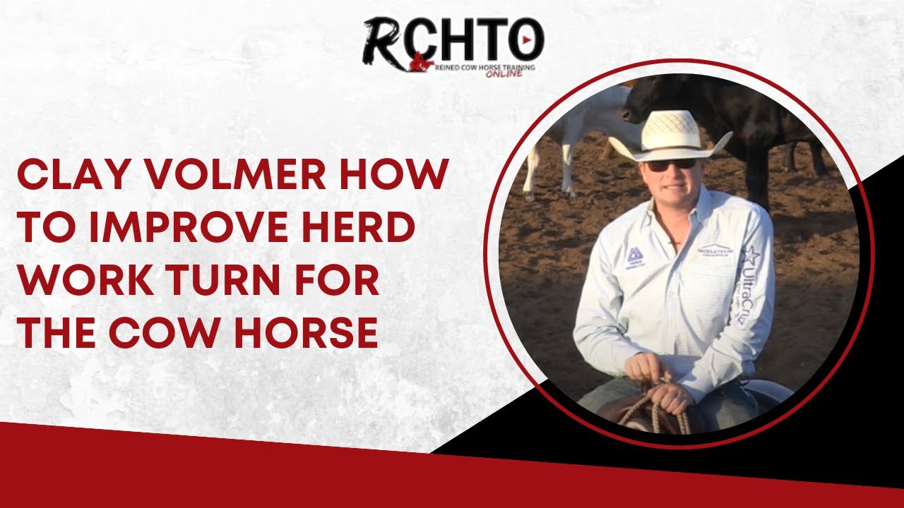 Clay Volmer How To Improve Herd Work Turn For The Cow Horse - YouTube