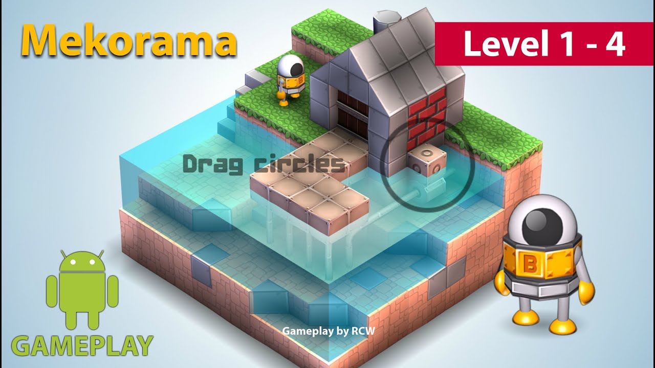 [GAMEPLAY ANDROID] Mekorama - Level 1 to 4 - YouTube