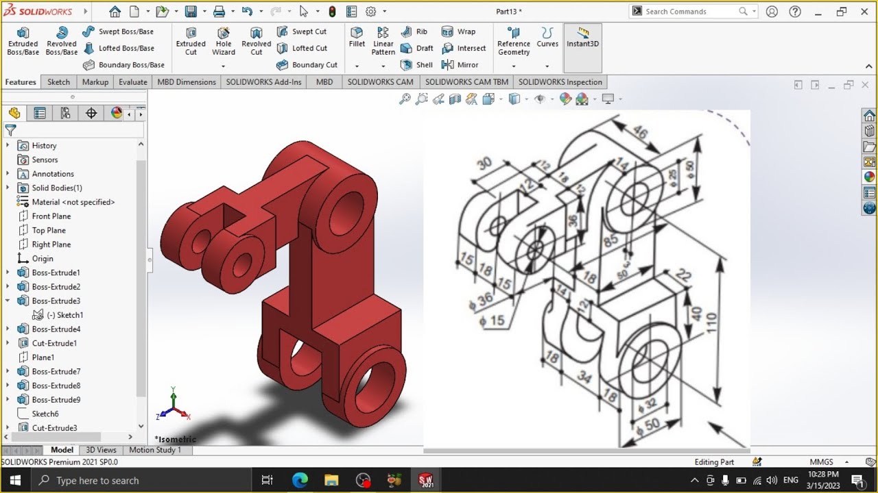 Mechanical Drawing 2 | SHEET 4 (No.10) | - YouTube