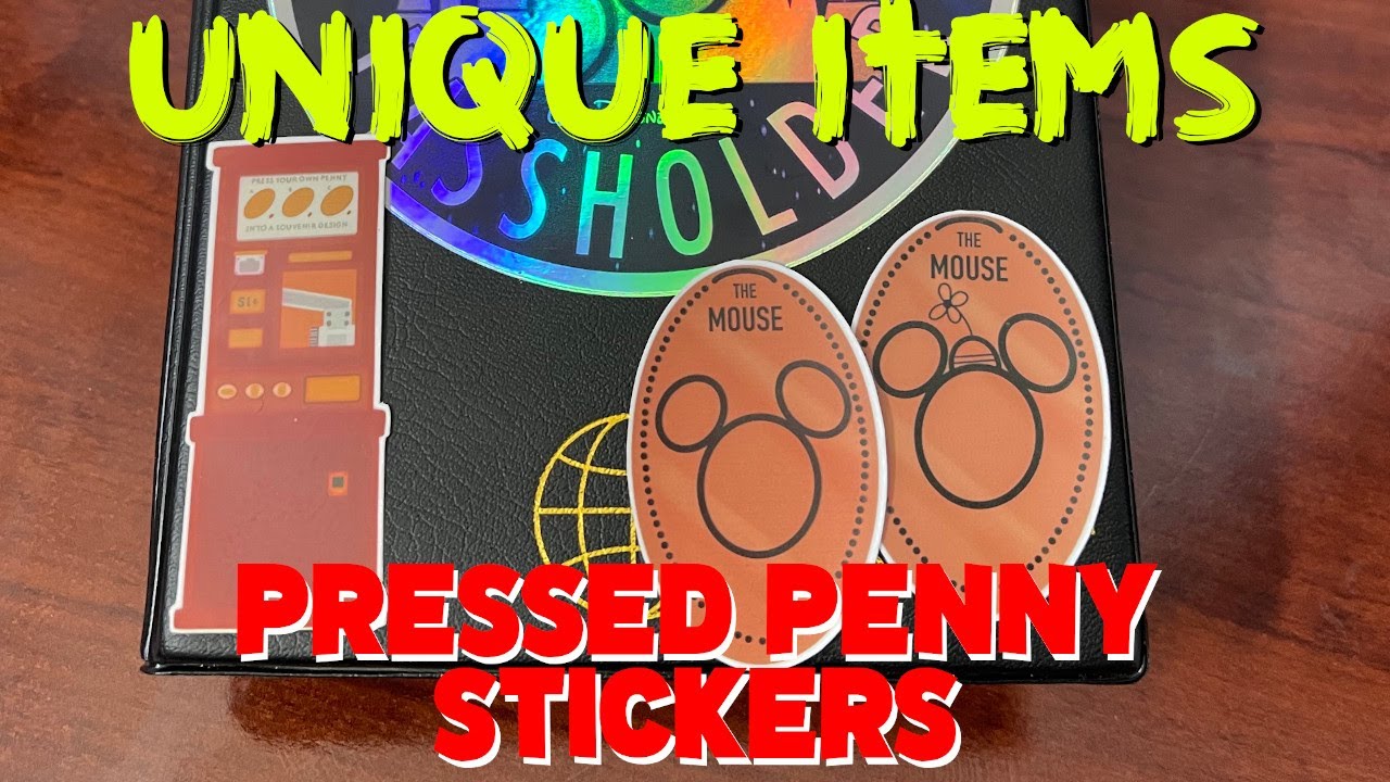 Pressed Penny Stickers on Etsy | Unique Items - YouTube
