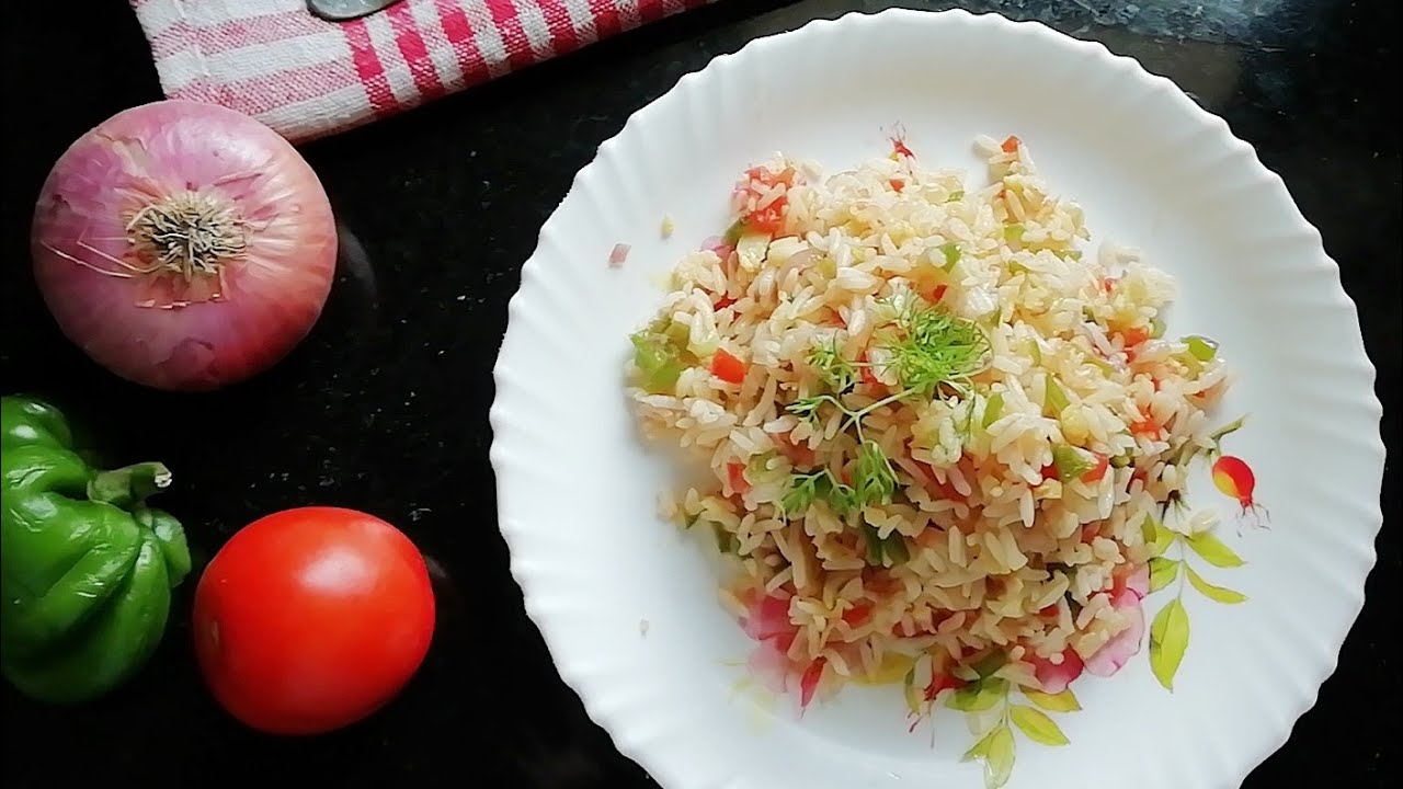BUTTER GARLIC FRIED RICE | VEGETABLE FRIED RICE RECIPE | - YouTube