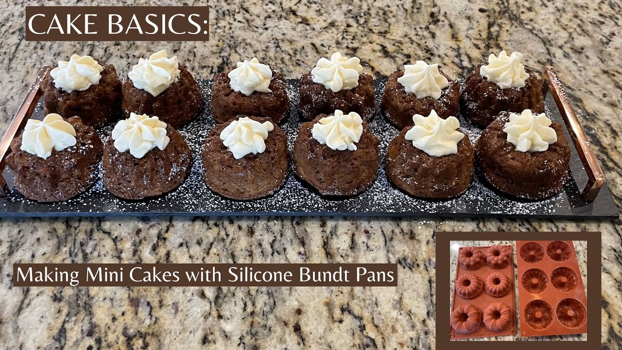 Cake Basics: Mini Cakes Made with Silicone Bundt Pans - YouTube