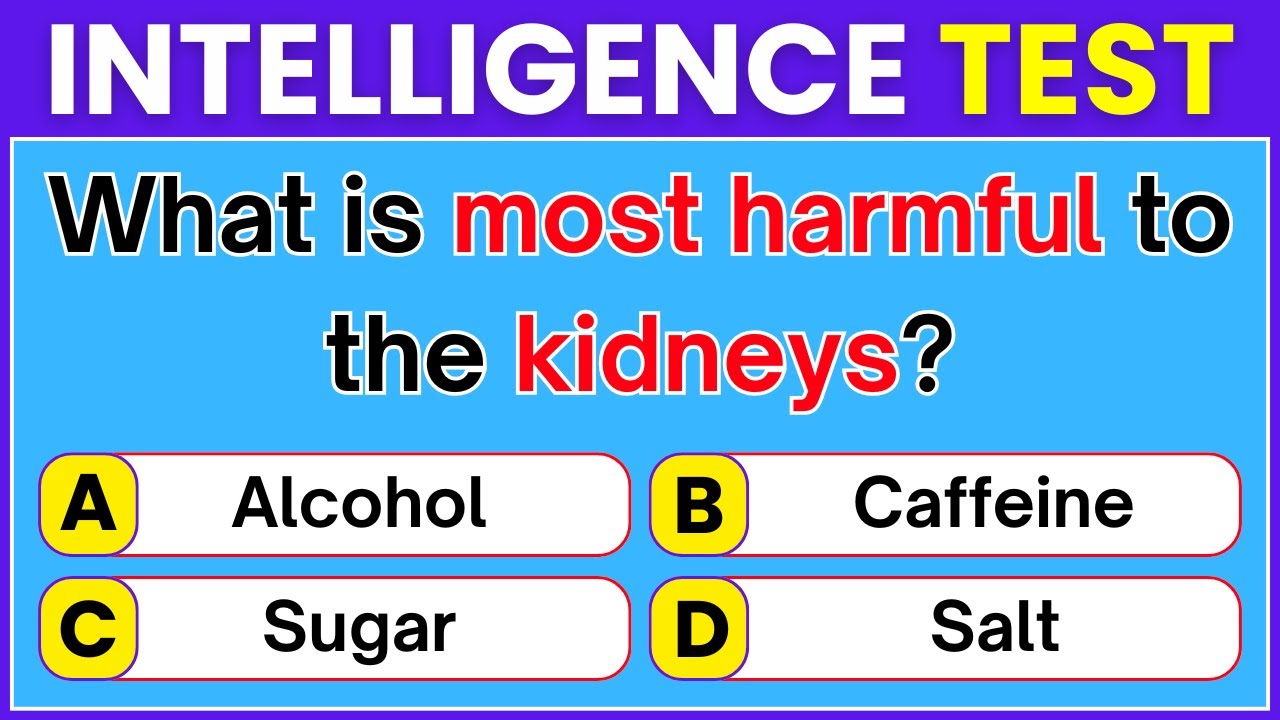 ULTIMATE INTELLIGENCE TEST – ONLY THE SMARTEST CAN GET A PERFECT SCORE ...