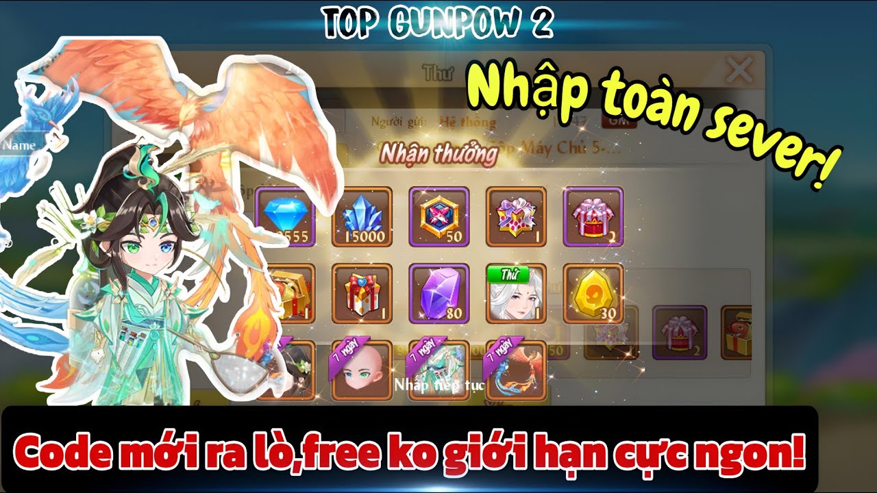 [Top Gunpow 2] Code mới ra lò,cực thơm; free ko giới hạn toàn sever và ...