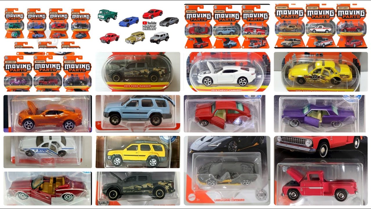 Matchbox Moving Parts Complete List ( 2019 - 2022 Wave 4 ) - YouTube