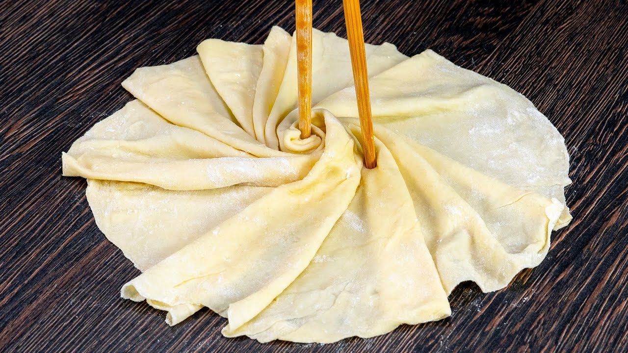 How to prepare pies using sushi sticks! A simple recipe, step by step ...