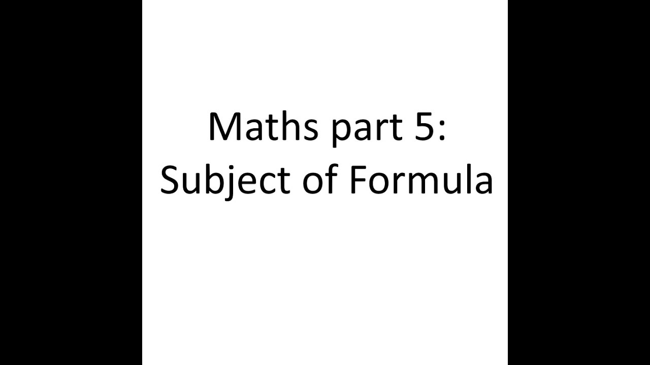 Mathematics subject of formula(in Arabic) - YouTube