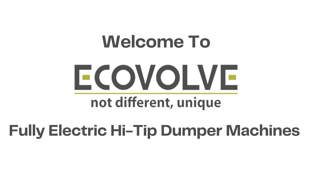 Ecovolve's Fully Electric Hi Tip Dumper Machines Channel Trailer - YouTube