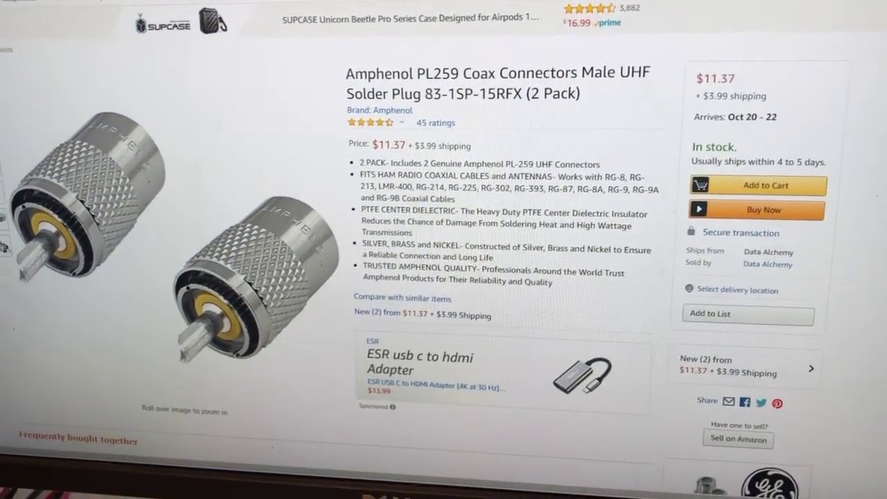 PL-259 connectors : Is there a difference? - YouTube