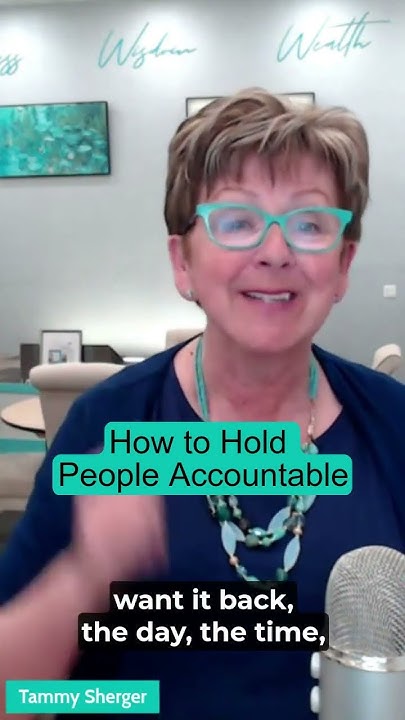 How to Hold People Accountable #winatwork - YouTube