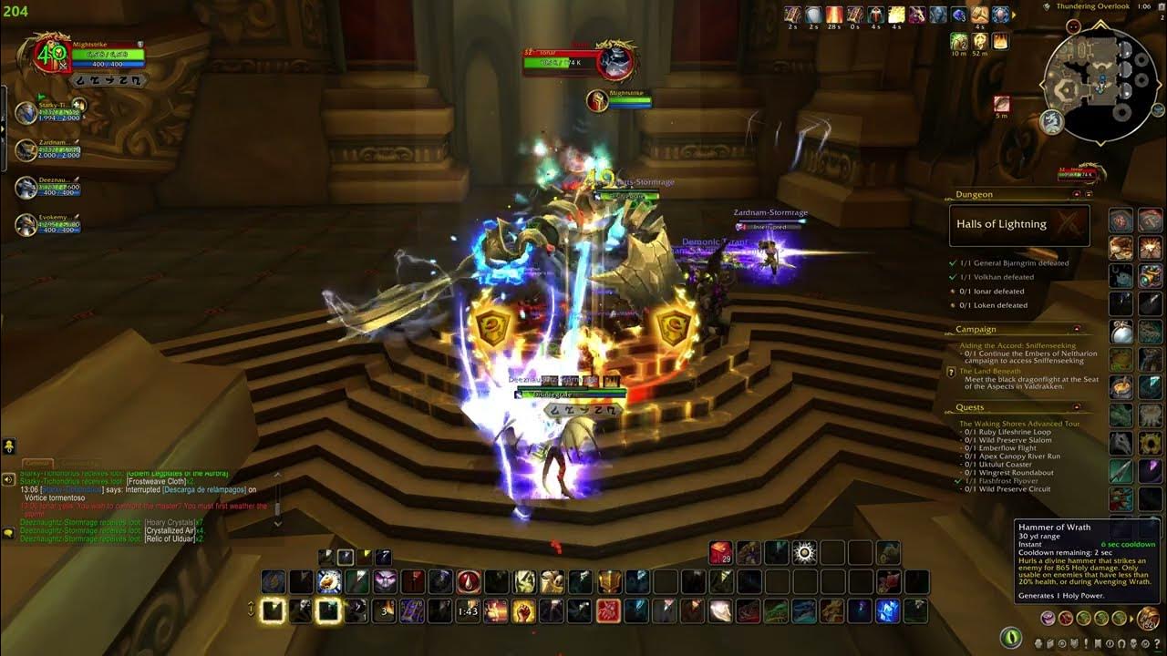 Halls of Lightning - Wrath of the Lich King Timewalking - YouTube