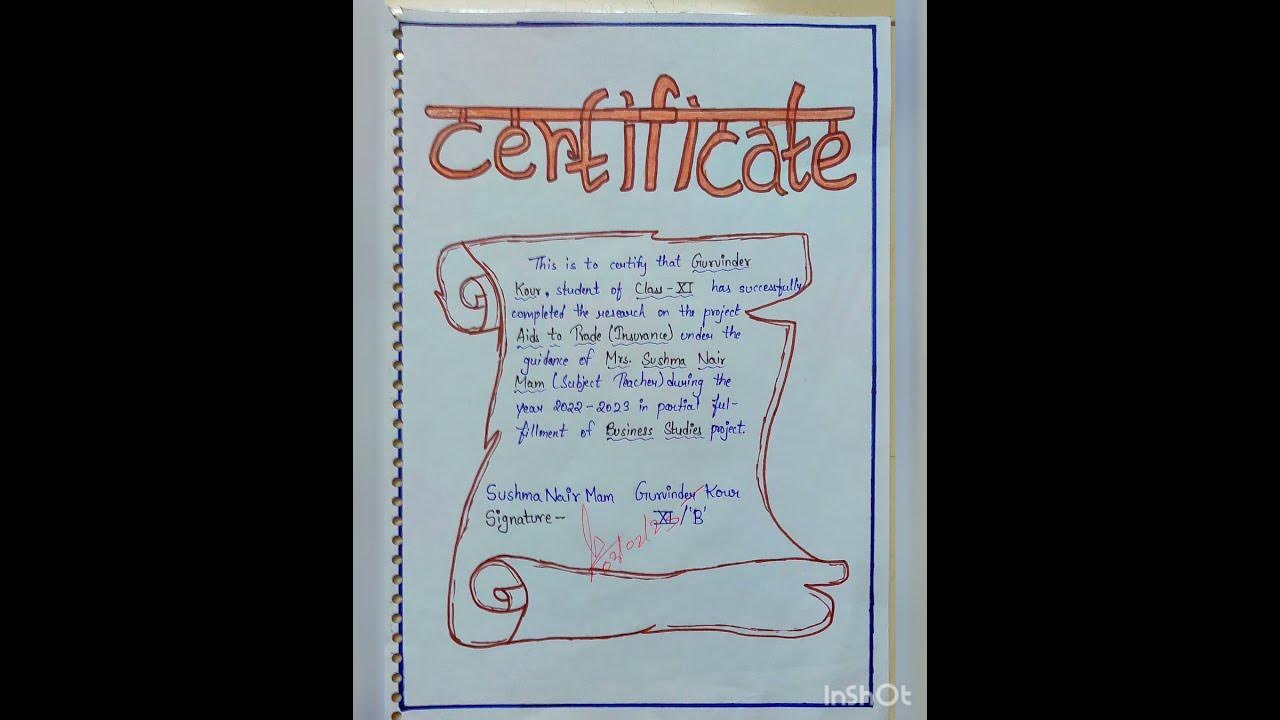 Sample For Intro Part Of Every Project || How To Create Preface Acknowledgement Certificate ...