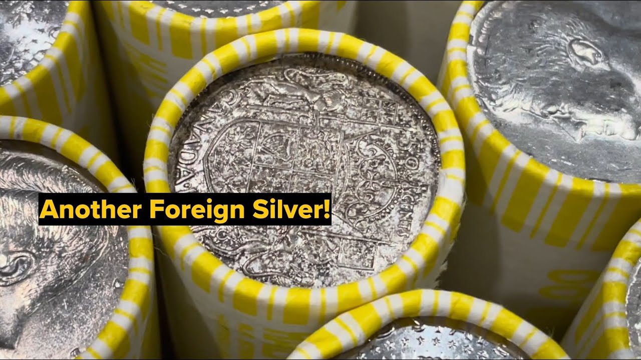 Another Foreign Silver! - Coin Roll Hunting Silver Half Dollars - YouTube