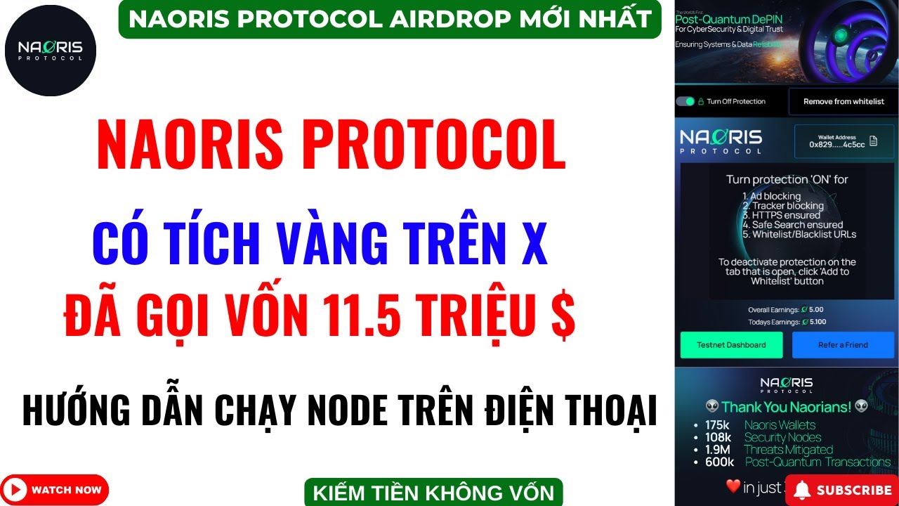 Naoris Protocol Airdrop - Hướng Dẫn Chạy Node Naoris Wallet Trên Điện ...