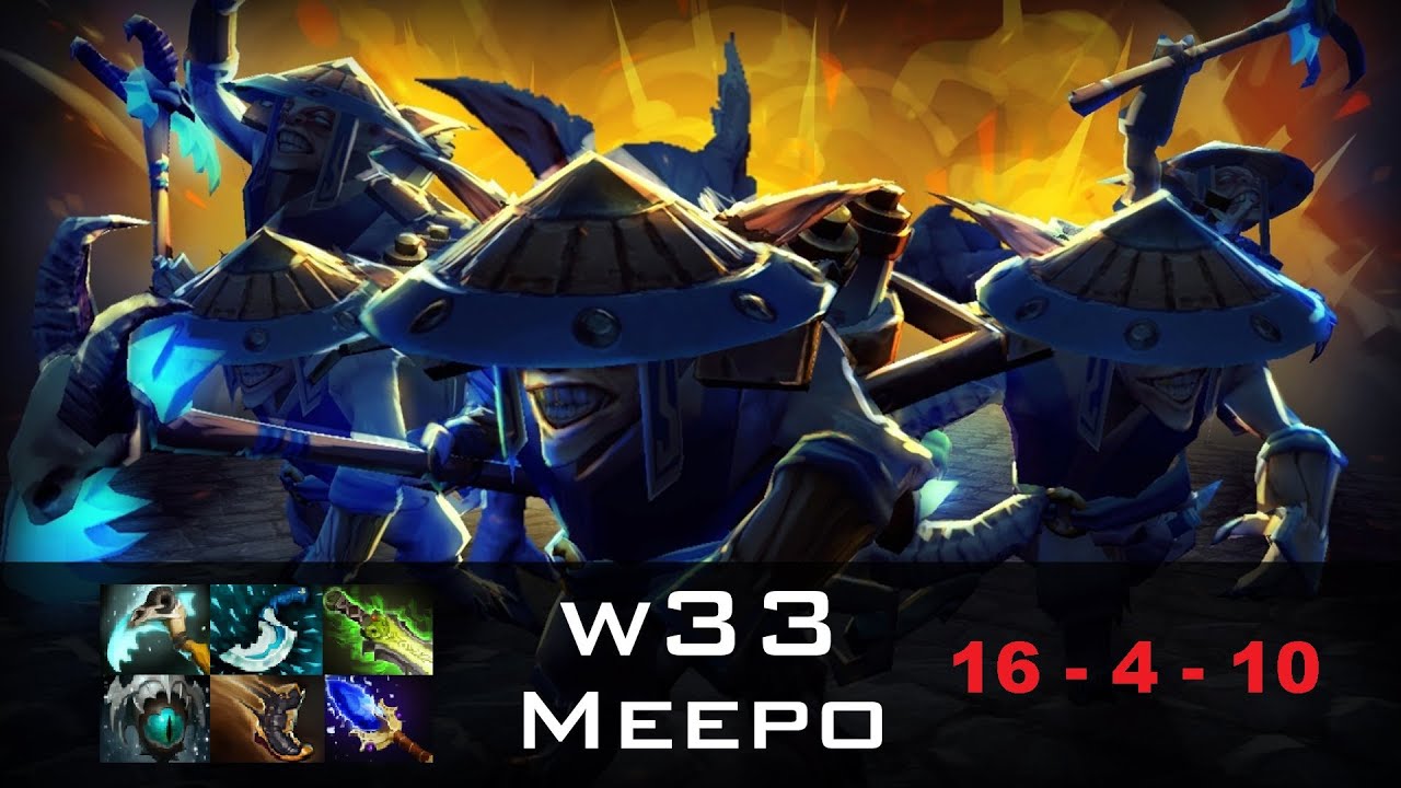W33 Dota 2 Meepo - World Best Meepo Ranked MMR Gameplay - YouTube