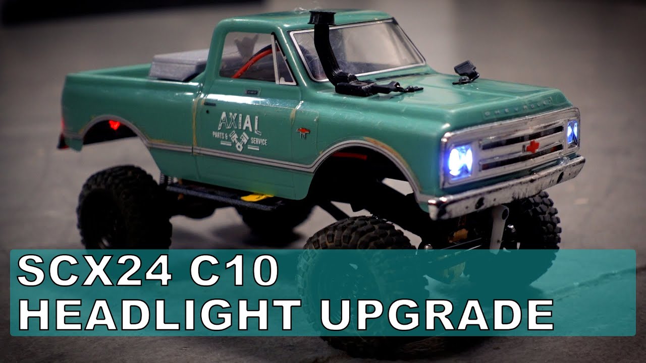 Axial SCX24 C10 Headlight & Taillight Upgrade Ep.11 - YouTube