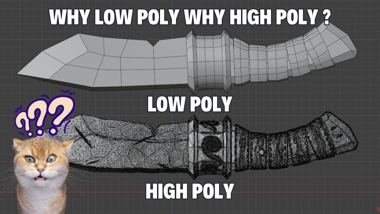 What is Low Poly and High Poly 3D Model ? - YouTube