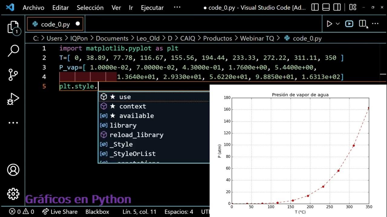 Pasos Para Graficar En Python Youtube
