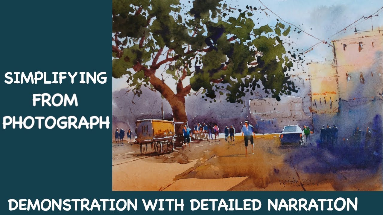 How to Watercolor - Simplified Watercolour from Photograph Reference ...