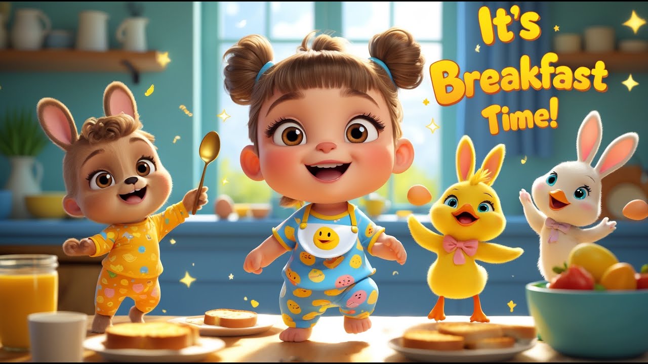 🍽️ It’s Breakfast Time! | Morning Routine Song for Kids | DotStory ...
