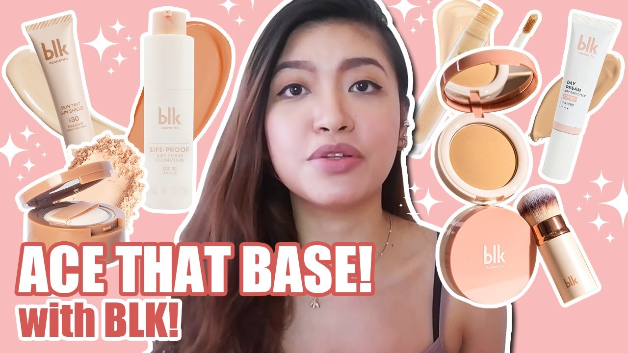 Trying out ALL BLK Cosmetics Foundation | Tinted Sunscreen | Powder ...