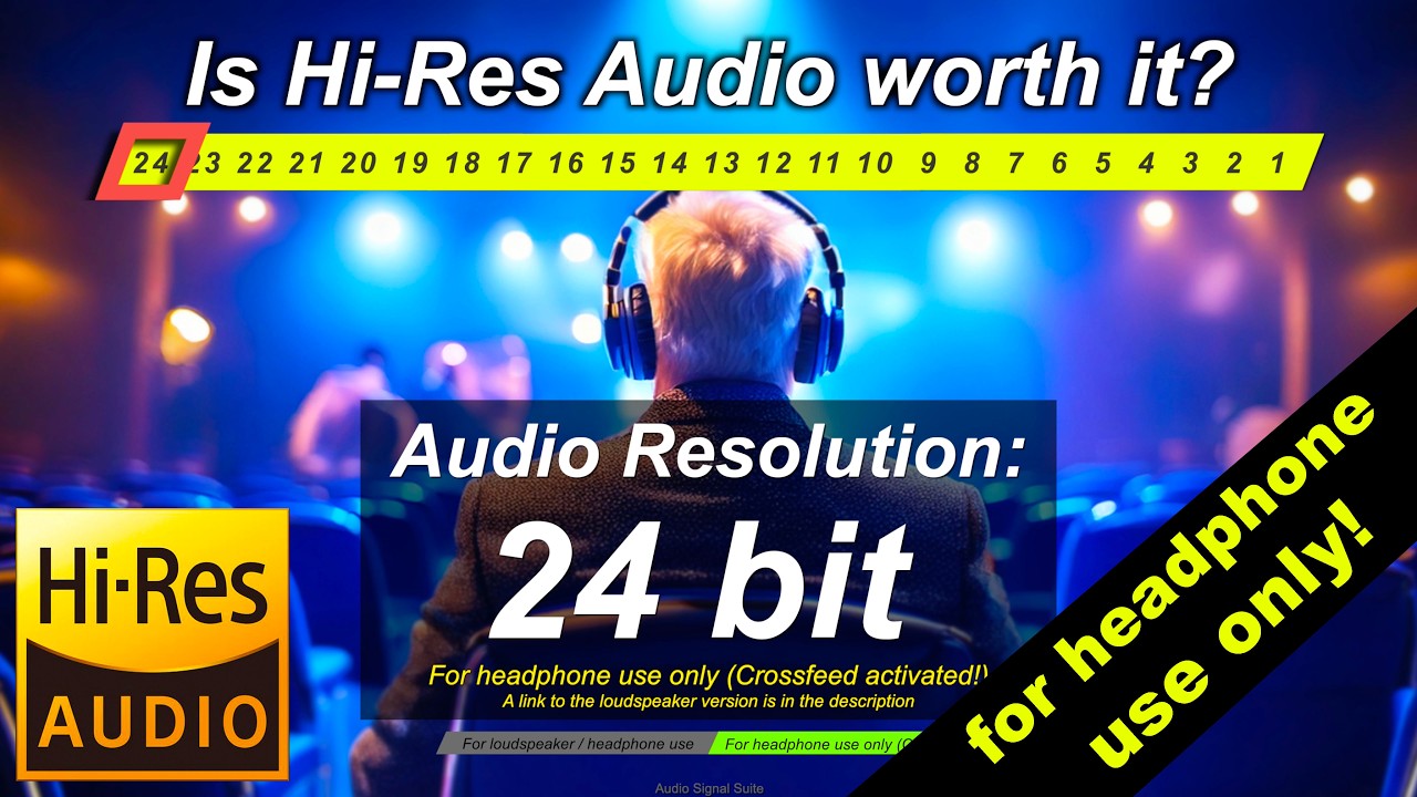 Sound Test - Is HiRes Audio 24 bit worth it? (HEADPHONE TEST EDITION 🎧 ...
