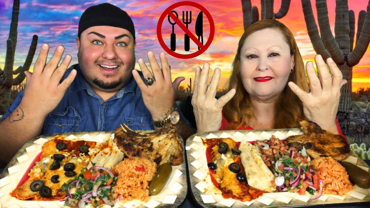 Blove’s Eating Without Utensils Challenge | Mexican Food - YouTube
